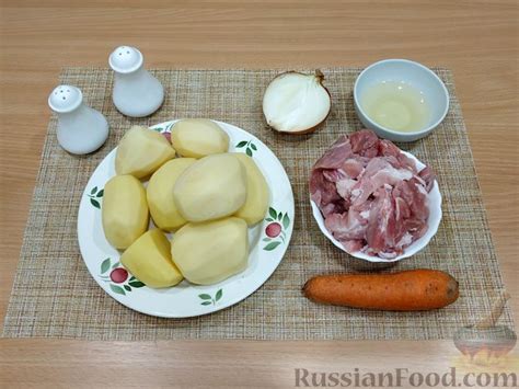 Рецепт Жареная картошка с мясом и морковью на