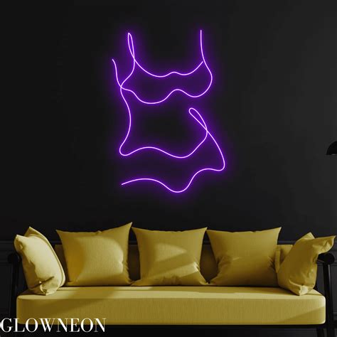 Glowneon Girl Body Bikini Neon Sign Sexy Female Body Wall Led Light