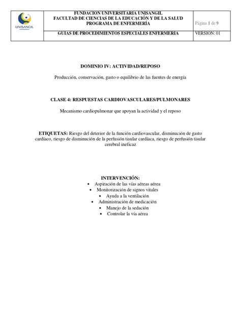 Rcp Basico Y Avanzado Pdf Reanimación Cardiopulmonar Paro Cardíaco