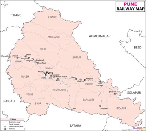 Pune Railway Map