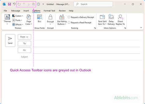 Outlook Quick Access Toolbar Customize Move Hide And Show