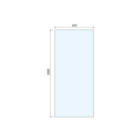 Grade A1 900mm Bronze Frameless Wet Room Shower Screen With Ceiling