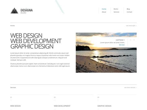 Free HTML CSS Template Designa Free HTML Templates Free CSS Templates And More