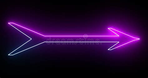 4k Cool Animated Neon Pink And Blue Colored Arrow Background Stock