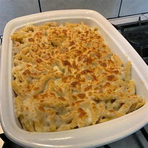Cheesy Chicken Alfredo Pasta Bake Recipe Allrecipes