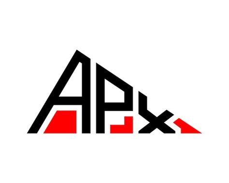 Premium Vector Triangle Shape Apx Letter Logo Design