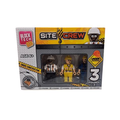 Mini Block Tech Site Crew Figures Poundfun™