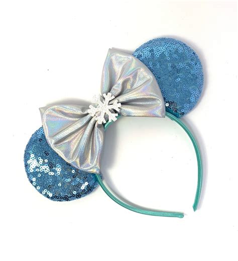 Frozen Elsa Minnie Mouse Ears Frozen Minnie Mouse Ears Elsa Etsy