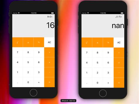 A Simple Calculator App For IOS 11 Written In Swift 4