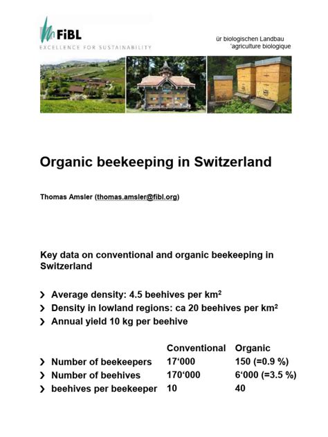 Organic Beekeeping In Switzerland Thomas Amsler Pdf Beekeeper