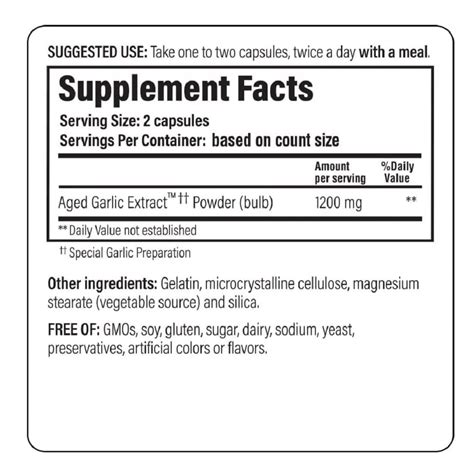 Kyolic Aged Garlic Extract Cardiovascular And Immune Reserve Formula 2