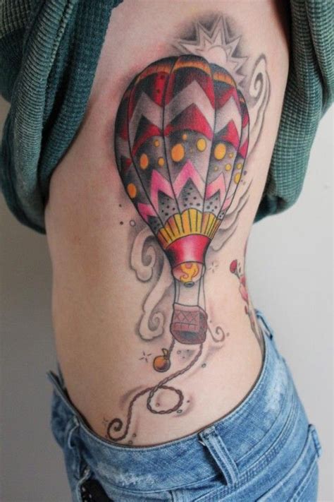 24 Hot Air Balloon Tattoos With Uplifting Meanings TattoosWin