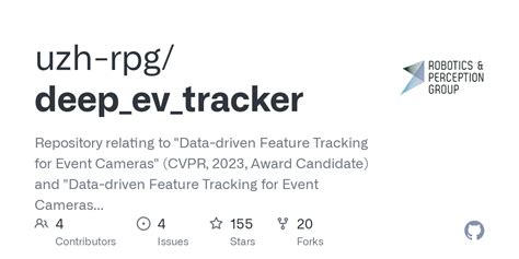 Github Uzh Rpg Deep Ev Tracker Repository Relating To Data Driven Feature Tracking For Event