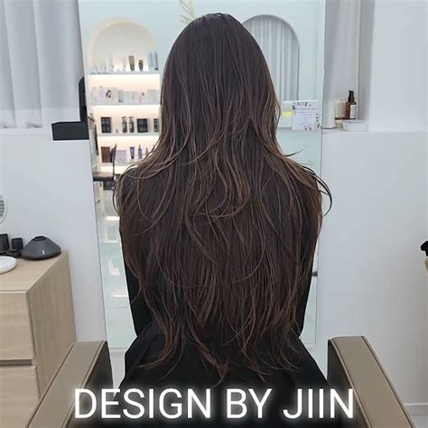 롱 헤어스타일 긴머리 세미 허쉬컷 가볍게 디자인 컷 후 허쉬펌 추천 By디자인 바이 지인 T수유역미용실 노원역미용실 허쉬컷 허쉬컷잘하는곳 긴머리허쉬컷