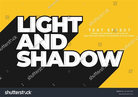 Shadow Editable Text Effect Template Stock Vector Royalty Free Shutterstock