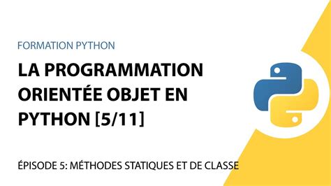 La Programmation Orientée Objet En Python 511 Méthodes De Classe