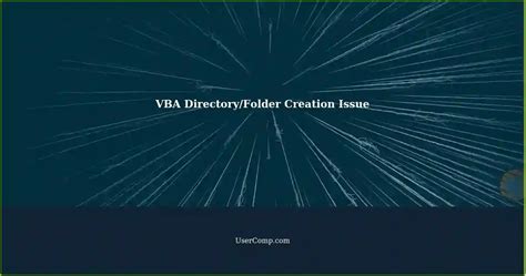 Can T Create VBA Directory Folder On Desktop Pulling Data From