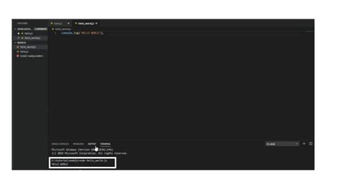 creating hello world application in node js free source code