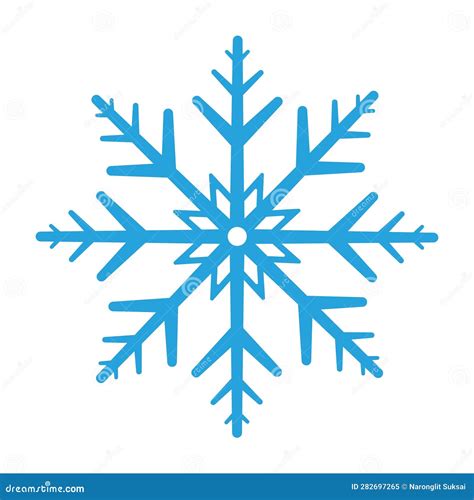 Snowflake Icon Light Blue Snowflake Logo Stock Vector Illustration Of