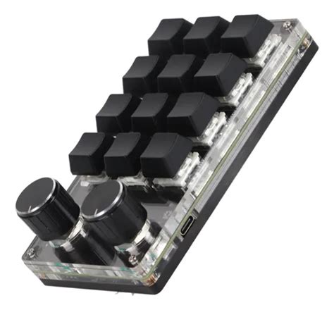 One Handed Gaming Keyboard Programmable Macro Knobs Blue MercadoLibre