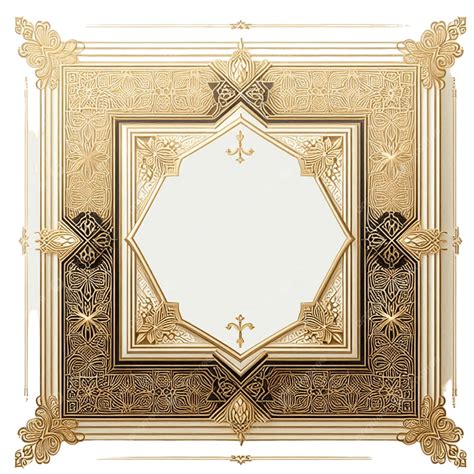 럭셔리 황금 사각형 모서리 인증서 테두리 패턴 라인 사진 프레임 럭셔리 황금 사각형 모서리 인증서 테두리 패턴 라인 사진 이슬람 청첩장 배경 및 Vecor 그리고 흰색