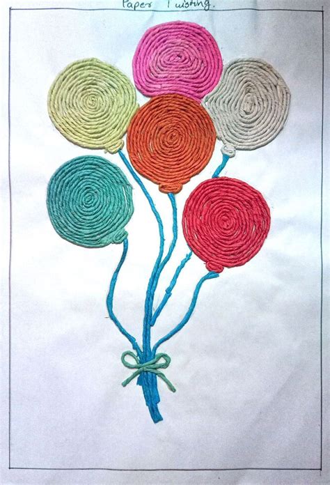 Crepe Paper Twisting DIY Stationery Crafts