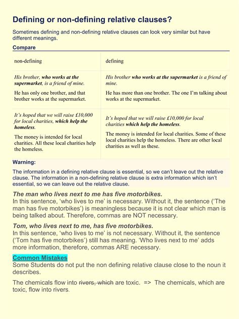 Defining Or Non Defining Pdf