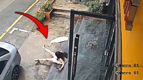 Incredible Moments Women Embarrassing Moments Caught On Cctv 5 Youtube