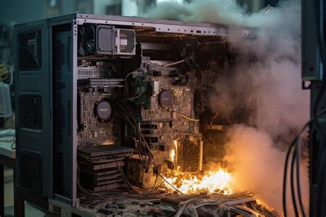 La Escena Del Fuego Se Desarrolla Como Una Computadora Personal