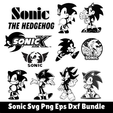 Sonic The Hedgehog Bundle Svg Sonic Svg Sonic Face Svg Sonic Head