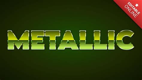 Metallic Radioactive Text Effect Generator