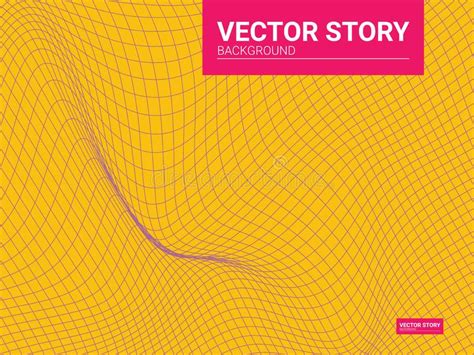 L Nea Abstracta Fondo Futurista De La Onda Del Vector Del Estilo Stock