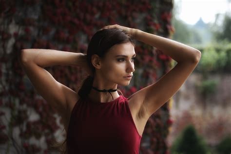 Women Tanned Portrait Smiling Armpits HD Wallpaper Rare Gallery