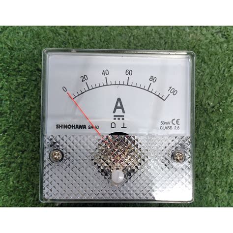 Shinohawa Dc Amp Meter 100a 50mv Dc 80x80mm Mt871 Shopee Thailand