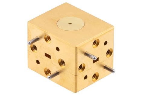 Wr 12 Waveguide Circulator 76 Ghz To 78 Ghz 15 Db Min Isolation Ug 387u Cover Flange Brass