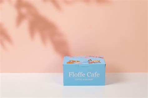 Packative 플라페의 수제 디저트 패키지 패커티브에서 종이 쿠키 박스를 제작했어요 전면