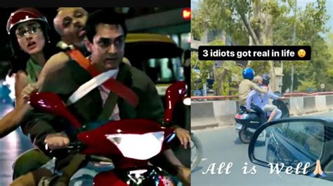 Iconic ‘3 Idiots Scooter Scene Happens In Real Life Friends Spotted