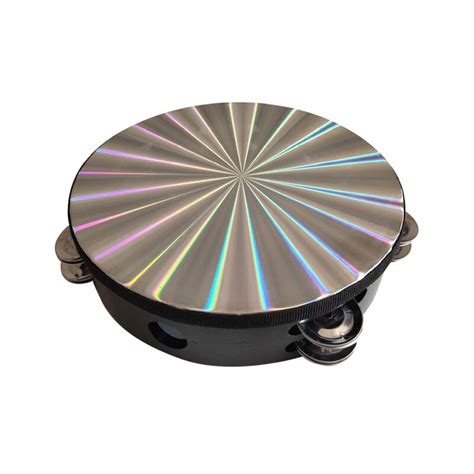 Pandeiro De Mão De Madeira 6 Pares De Dupla Fileir Grandado