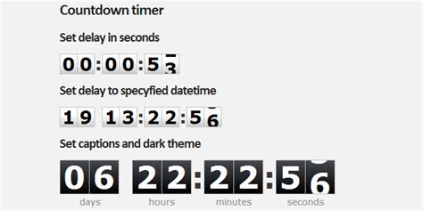 Js Tutorial Timeto Timer Countdown Digital Clock