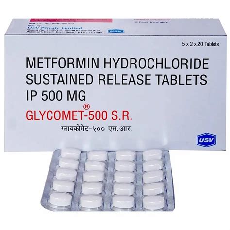 Metformin Hydrochloride Sustained Release Tablets At Rs 40stripe Metformin Hydrochloride