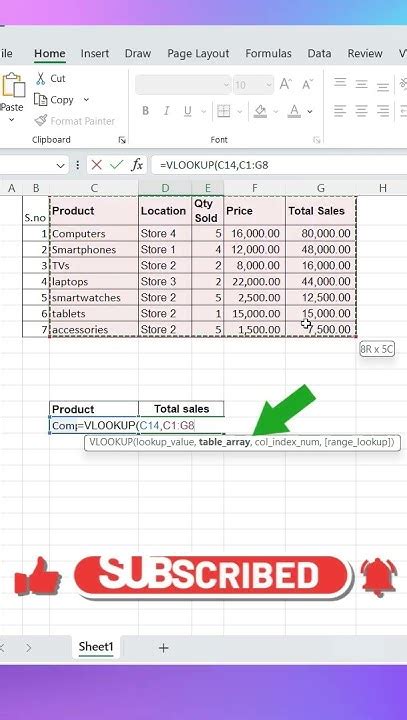 Vlookup With Columns Function Microsoft Excel Excel Vlookup Columns Adroitexcel Exceltips