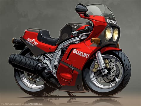 Suzuki GSX R750/R750R | Behance