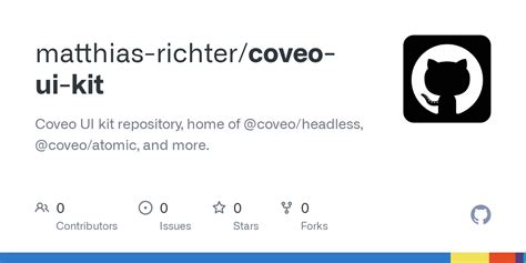 Github Matthias Richtercoveo Ui Kit Coveo Ui Kit Repository Home