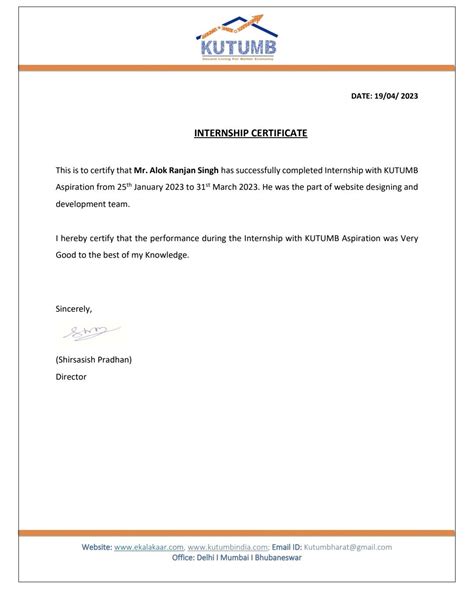 Alok Ranjan Singh On Linkedin Internship Webdeveloper Intern Share