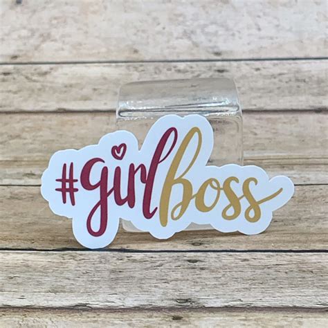 Girl Boss Stickers Girl Boss Decals Hashtag Girl Boss Etsy