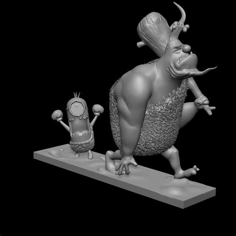 Stl File Diorama The Minions Cro Minion 👹・3d Printing Idea To Download・cults