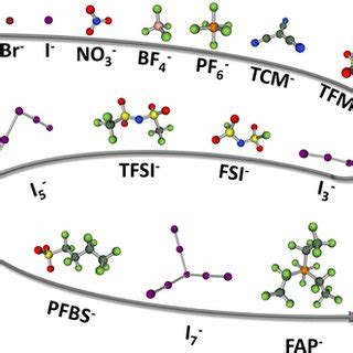 Molecular Structures Of Anions In Order Of Size Download Scientific Diagram