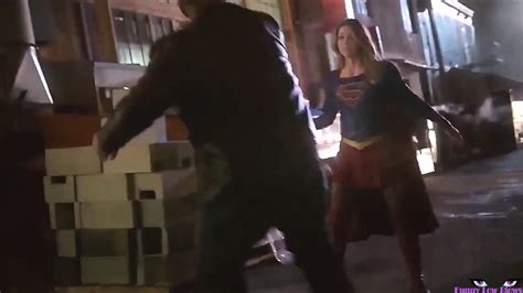 Supergirl Ballbusting Stomping In The Balls Melissa Benoist Nutshot