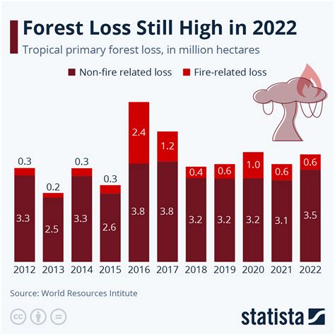 Chart Forest Loss Still High In 2022 Statista
