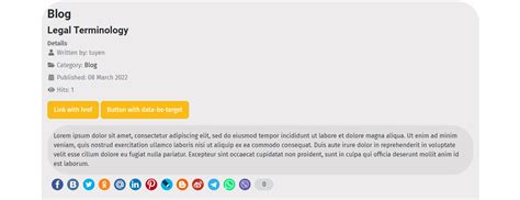 how to collapse text in joomla 4 ltheme